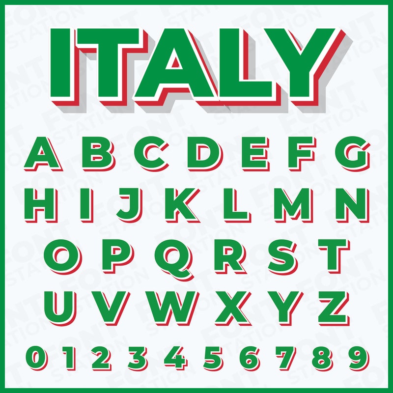 Italian Alphabet - Etsy