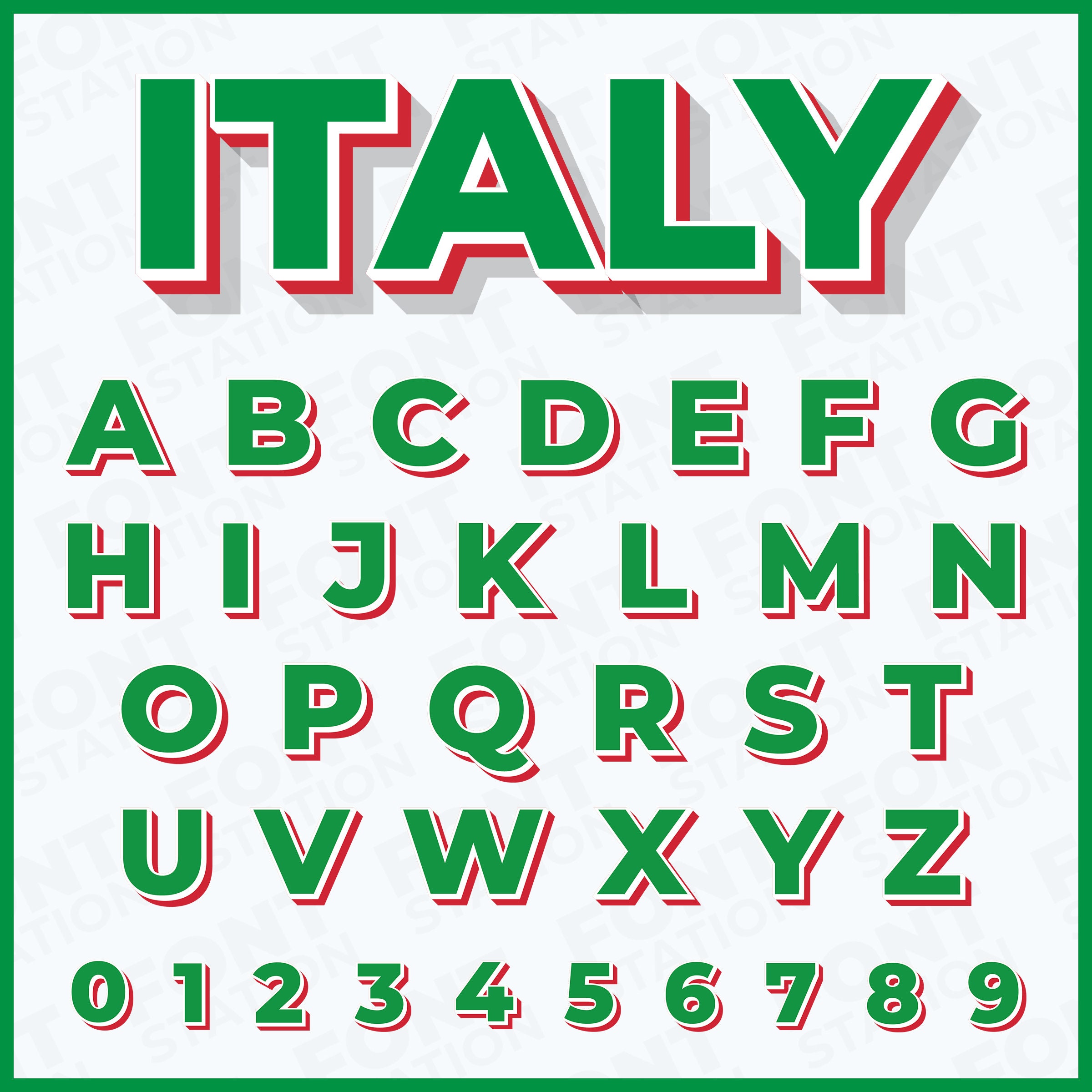 Italy Letters SVG, PNG - Italia Alphabet, Italy Football Team, Letters ...