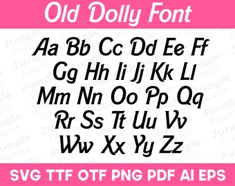 Dolly Font - Etsy