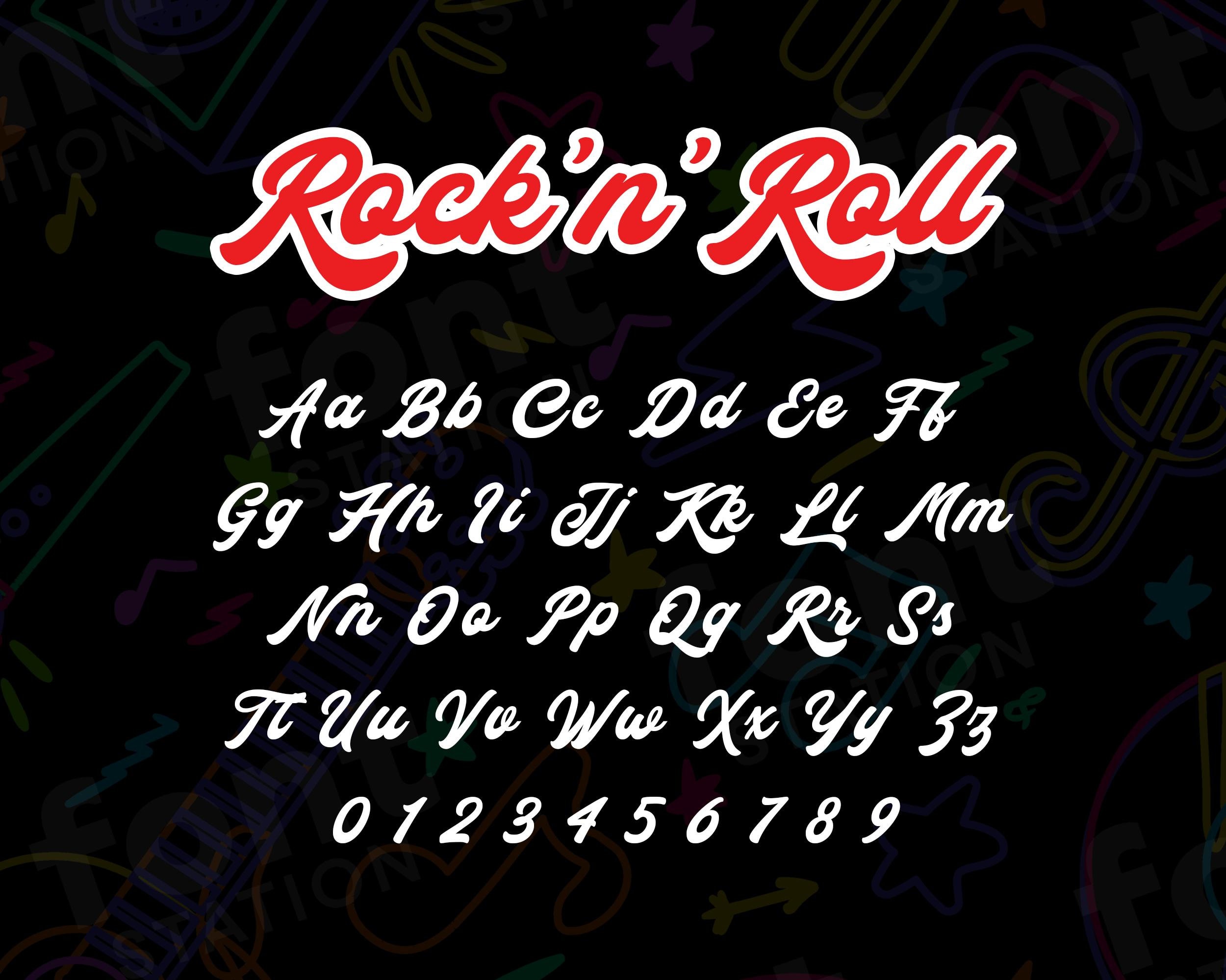Rock And Roll Font On Cricut