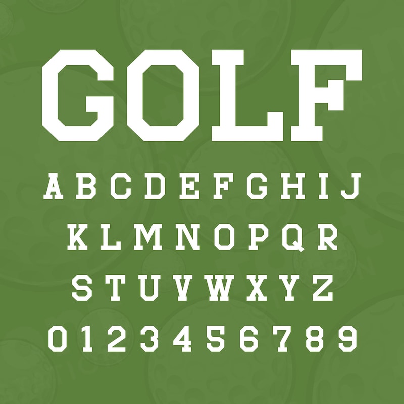 Titleist Font - Etsy