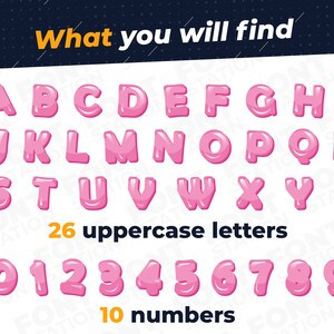 Bubble Gum Letters - Chewing Gum SVG, PNG - Bubble Playful Letters ...