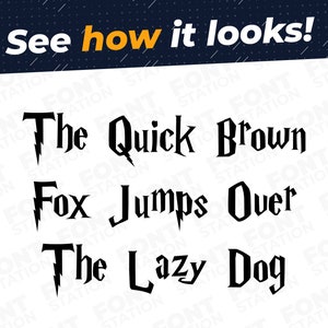 Wizard Font - Magic Font - Cricut Silhouette Font - Lightning Magical ...