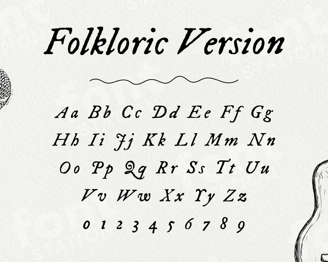Folkloric Version Font - Romantic Handwritten Style - Vintage Letters ...