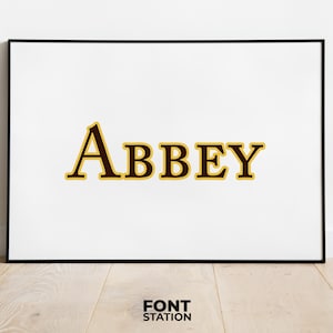 Abbey Font - Abbey SVG - Cricut Silhouette Font - Vintage Wedding ...