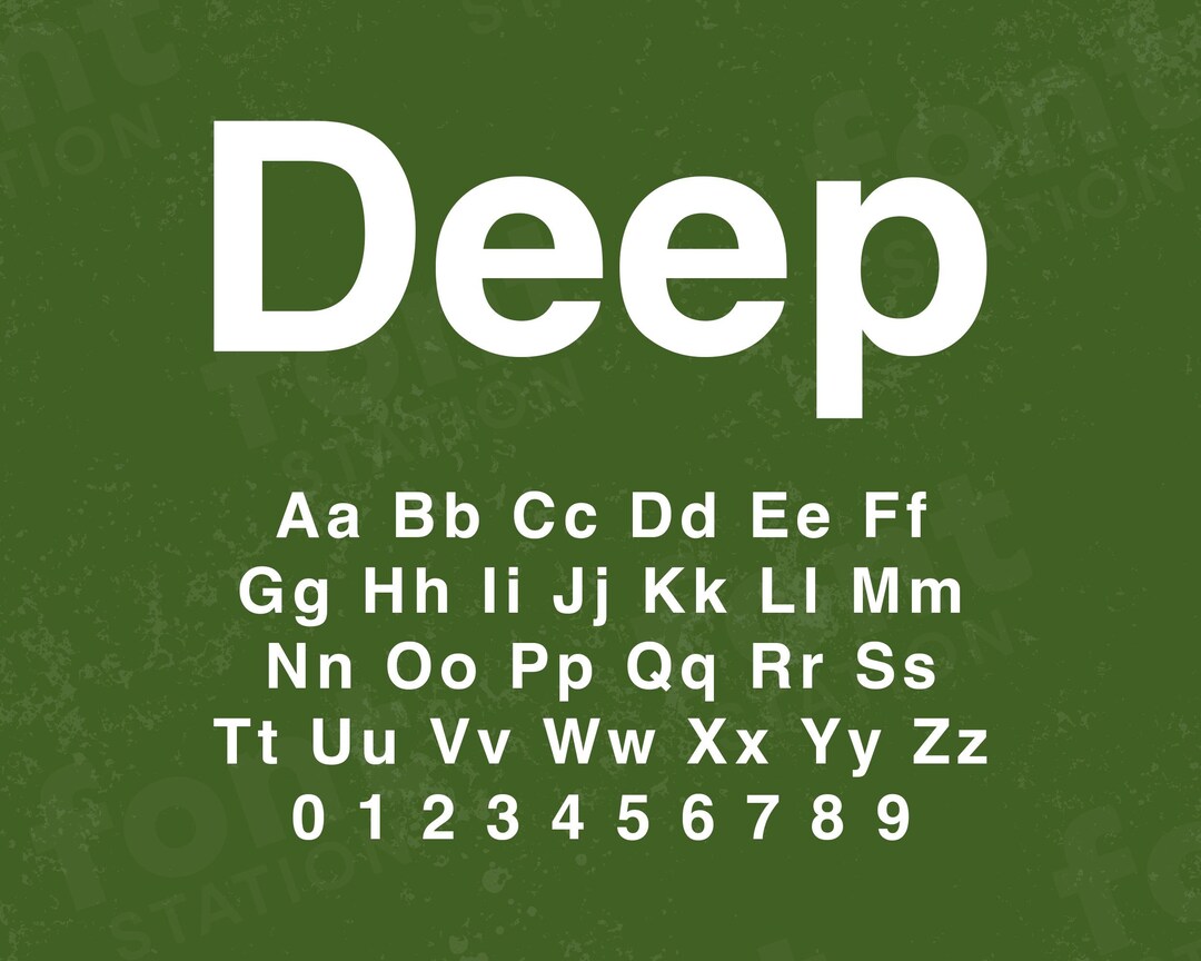 Deep Font - Deep SVG - Classic Letters, Sans Serif Alphabet - TTF OTF ...