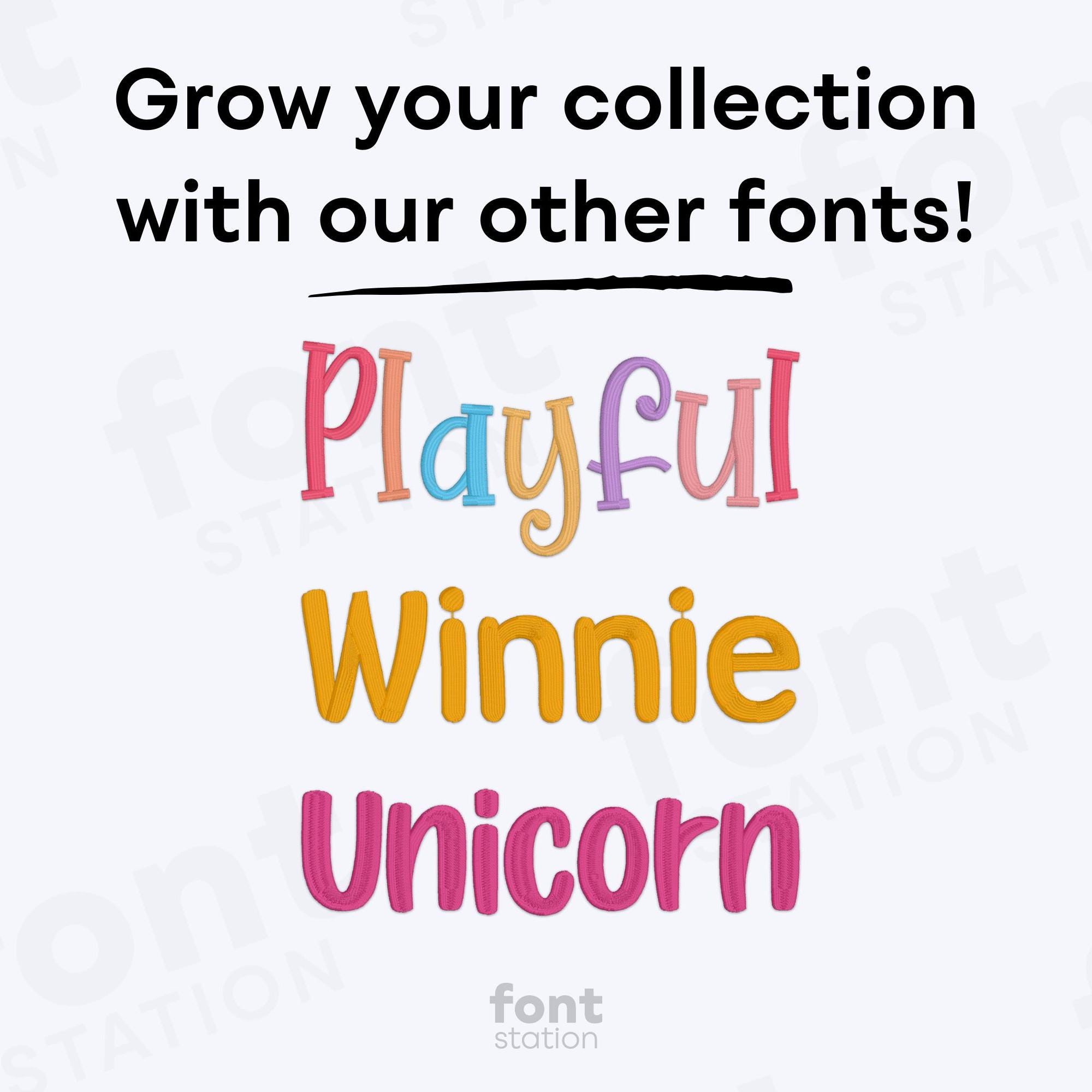Baby Embroidery Font - Boys & Girls Embroidery Letters - Cute and ...
