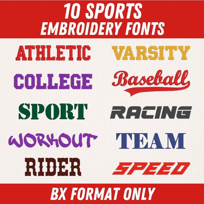 Sports Embroidery - Etsy