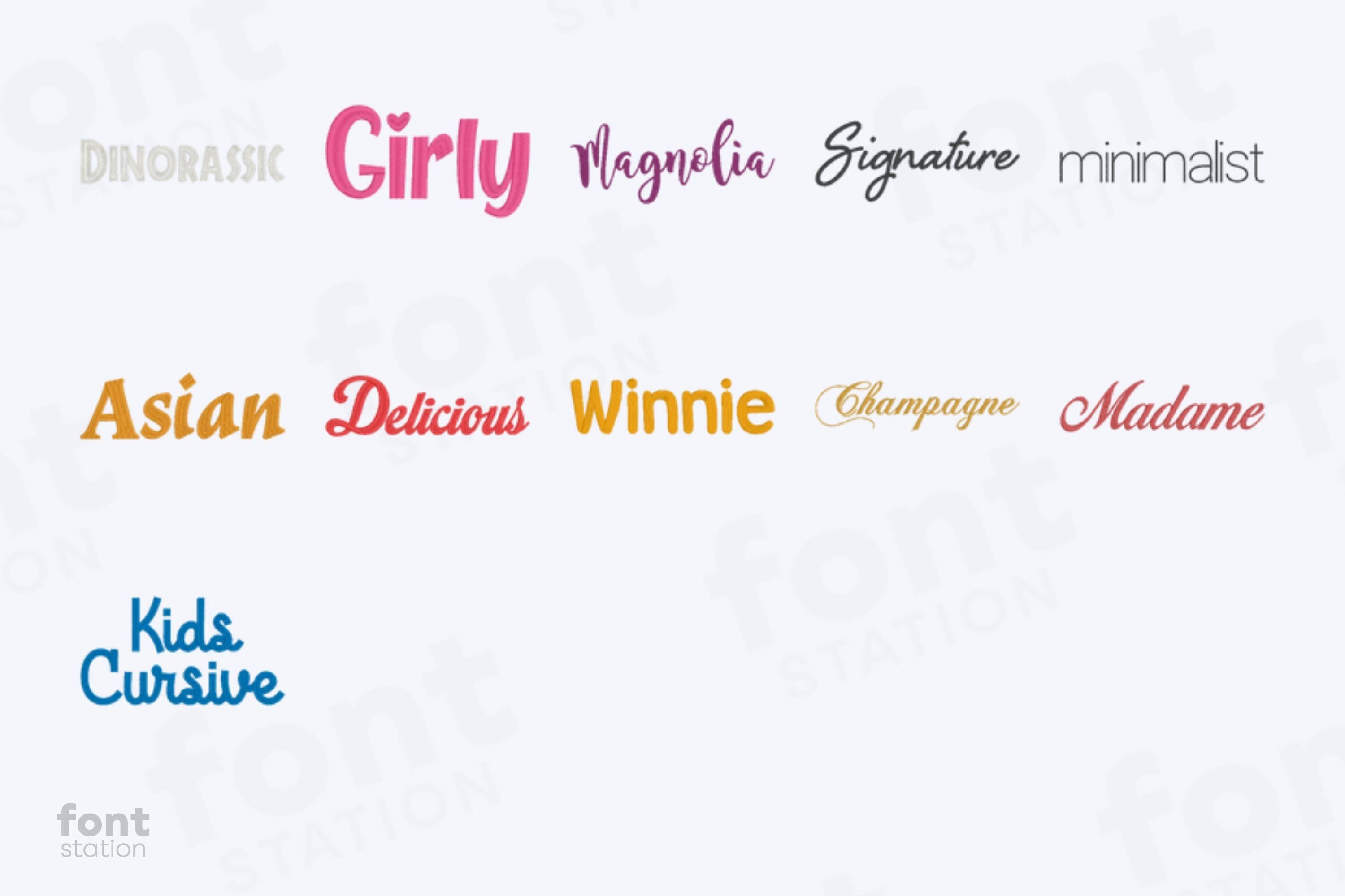 Custom Name Embroidery File – Personalized Name Stitch Design, Machine ...