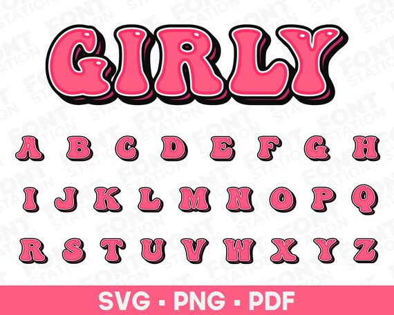 Printable Girly Letters