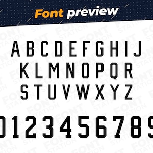 USA Soccer Font - US Football Font - World Cup 2022 Football Shirt ...