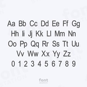 Arial Narrow Embroidery Font - 8 Sizes - BX, PES + 9 Formats - Clean ...