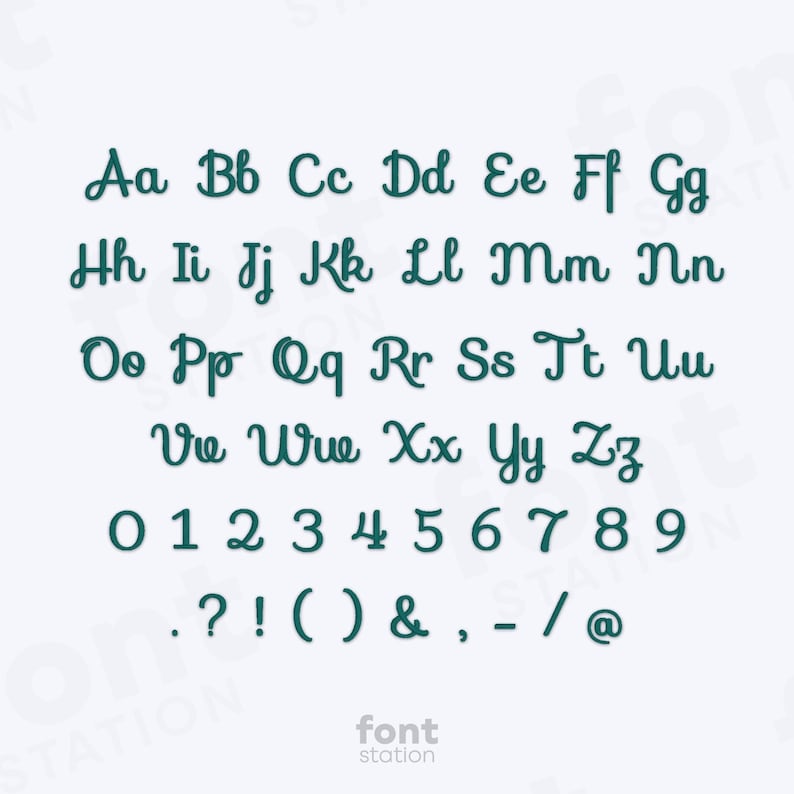 Sofia Embroidery Font - Elegant Letters - Script, Cursive Machine ...