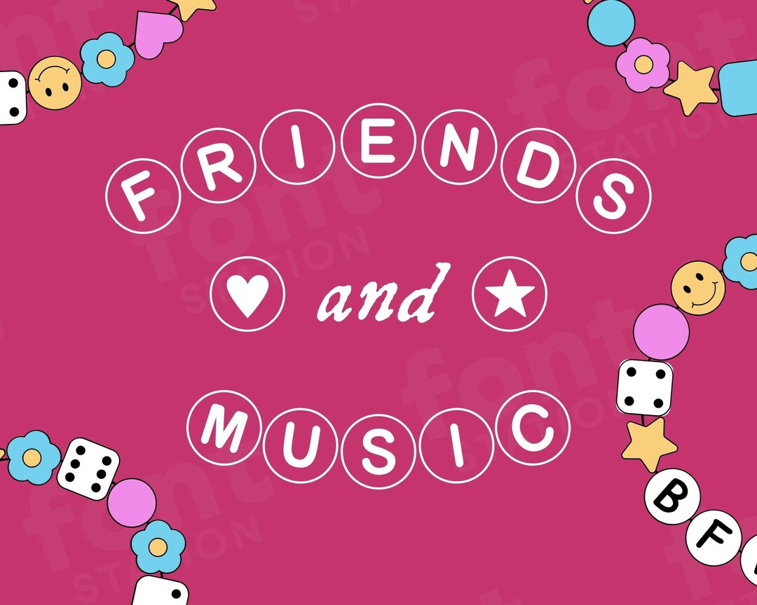Friendship Beaded Bracelet Font - Swiftie Beads SVG - Letters, Alphabet ...