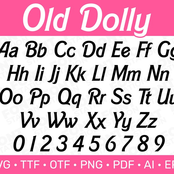 Font Svg Files for Cricut - Etsy