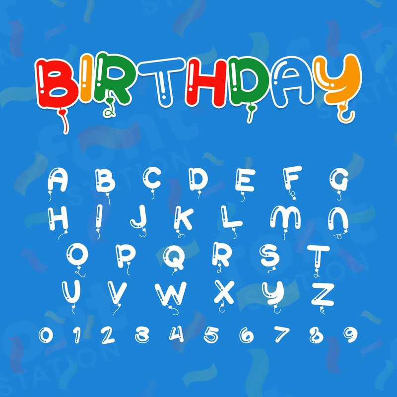 Alphabet Balloons - Etsy