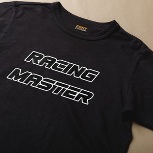 Racing Font - Speed Racing SVG - Modern Letters, Sport, Race Alphabet ...