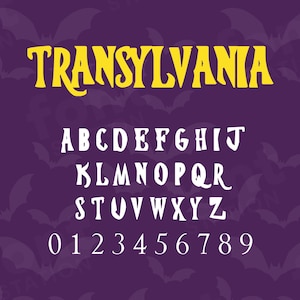Transylvania Font - Transylvania SVG - Cricut Silhouette Font - Vampire ...