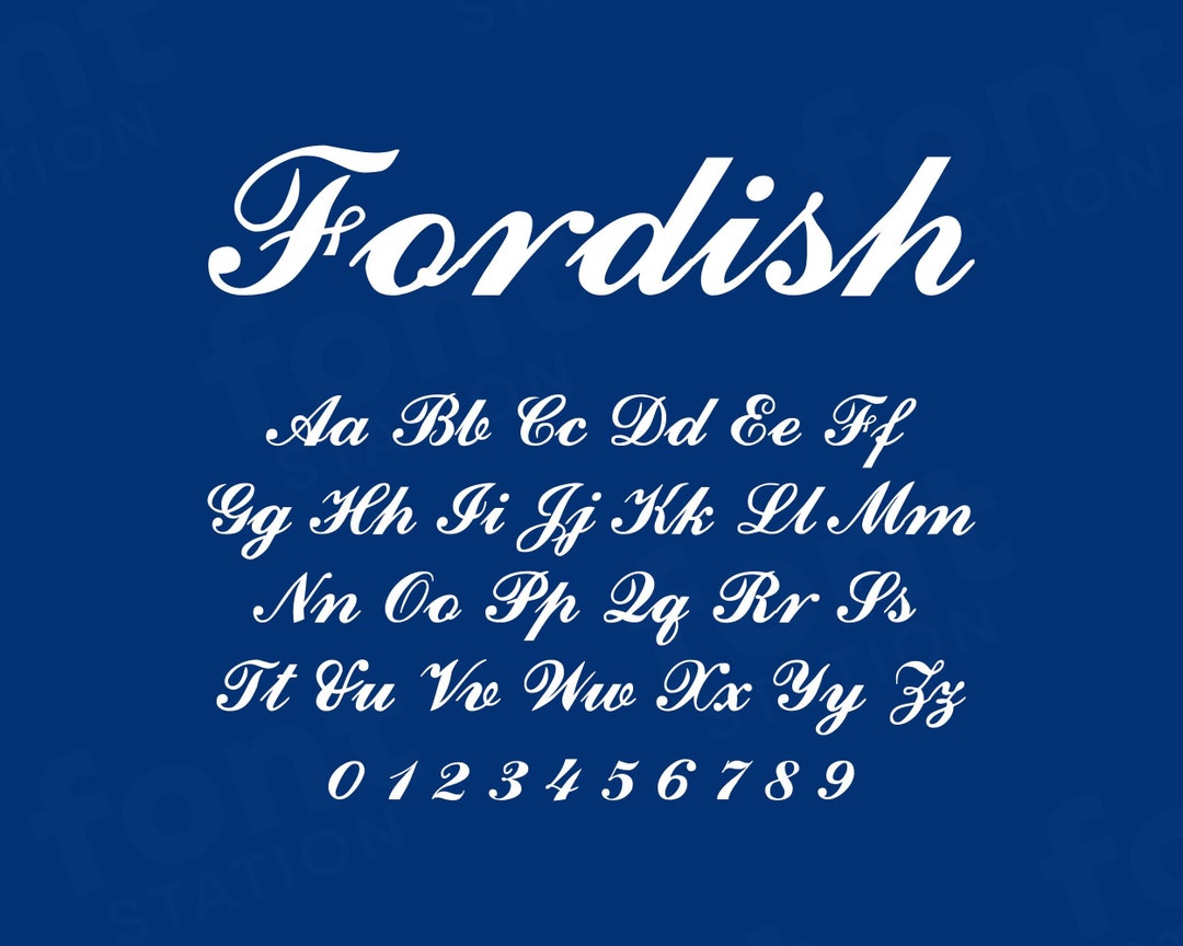 Fordish Font - Fordish SVG - Classic Serif Letters, Sport Car Alphabet ...