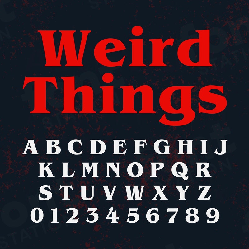 Strangwr Things Letters - Etsy