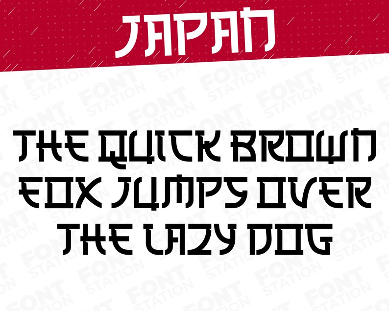 Asia Font Bundle - Asian Fonts - Samurai, Chinese, Ninja, Tokyo, Japan ...