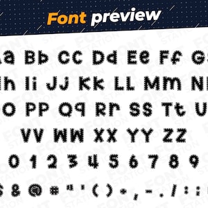 Dashed Font - Dashed SVG - Cricut Silhouette Font - Stitched Letters ...