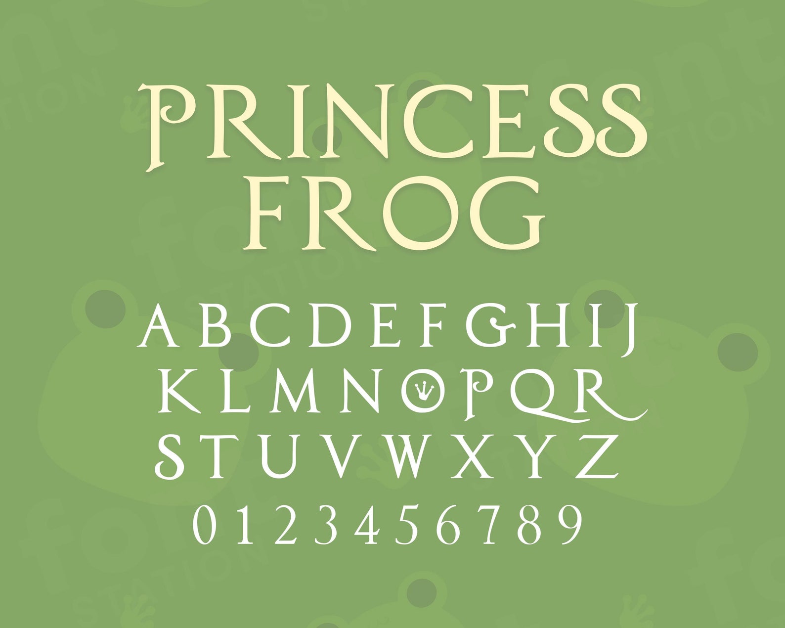 Froggy Prince Font - Frog Prince SVG - Cricut Silhouette Font ...