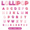 Bubble Gum Letters - Chewing Gum SVG, PNG - Bubble Playful Letters ...