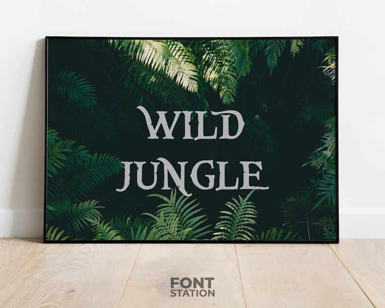 Jungle Font - Wild Jungle SVG - Nature Letters, Adventure Alphabet ...