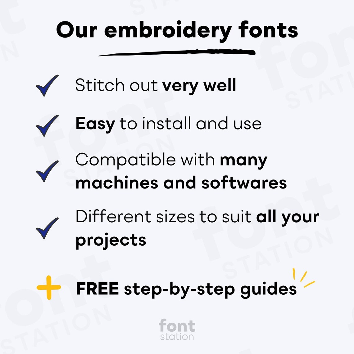 Tall Block Embroidery Font - 8 Sizes - BX, PES + 9 Formats - Tall Block ...