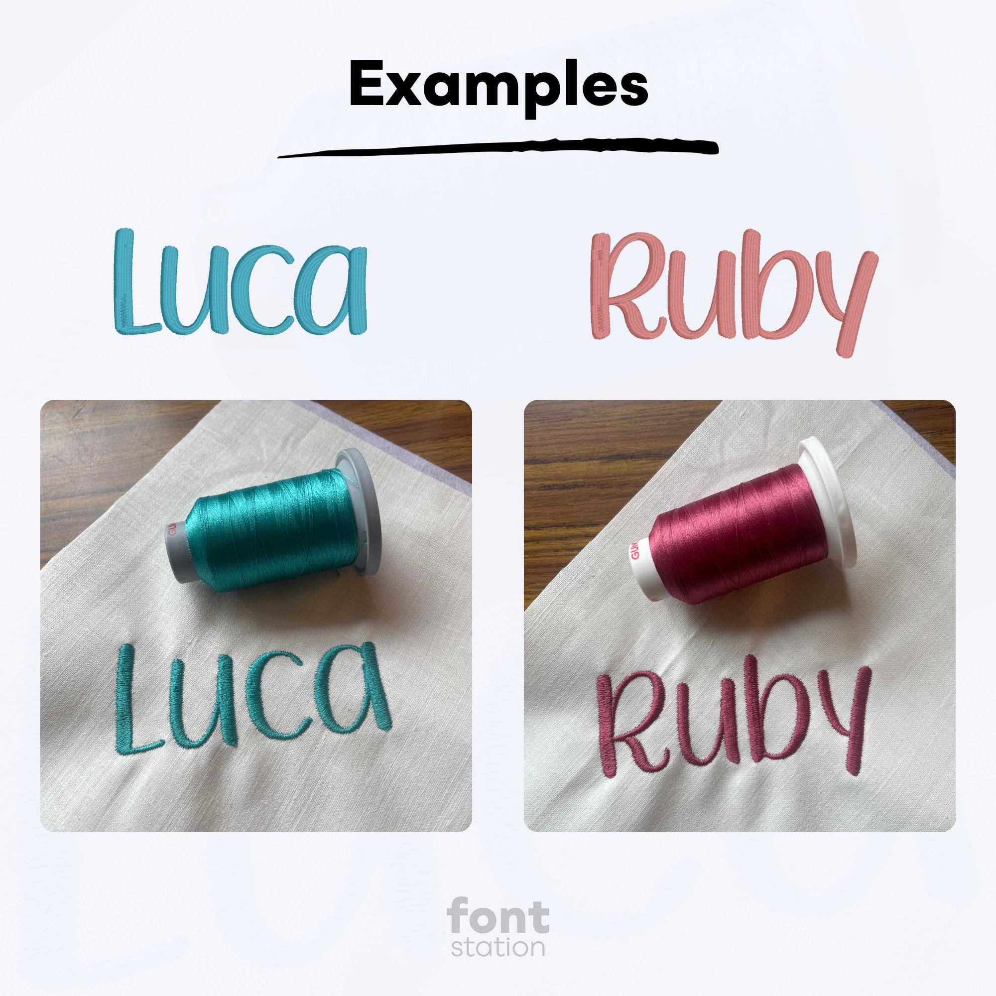 Baby Embroidery Font - Boys & Girls Embroidery Letters - Cute and ...