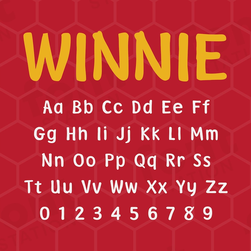 Winnie Font - Etsy