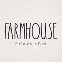 Farmhouse Duo Script and Serif Font Embroidery Machine Designs BX ...