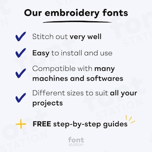 Elegant Bold Embroidery Font - 9 Sizes - BX, PES + 9 Formats - Serif ...