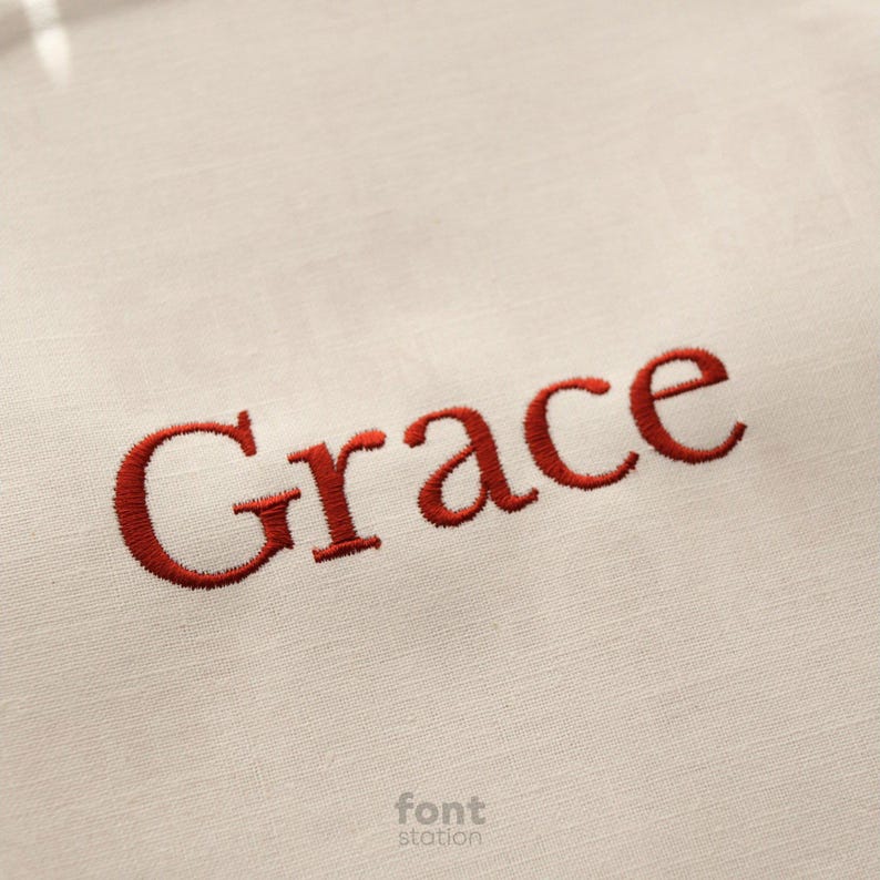 Baskerville Embroidery Font - 5 Sizes - BX, PES + 9 Formats - Serif ...