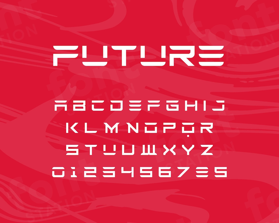 Futuristic Font - Nikola Tesla Font SVG - Cricut Silhouette - Futurist ...