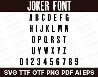 Joker Font - Etsy