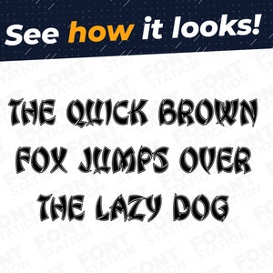 Ninja Font - Ninja SVG - Cricut Silhouette Font - Asian Letters ...