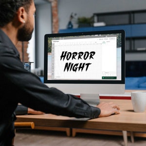 Slasher Font - Horror Font - Cricut Silhouette Font & SVG - Halloween ...