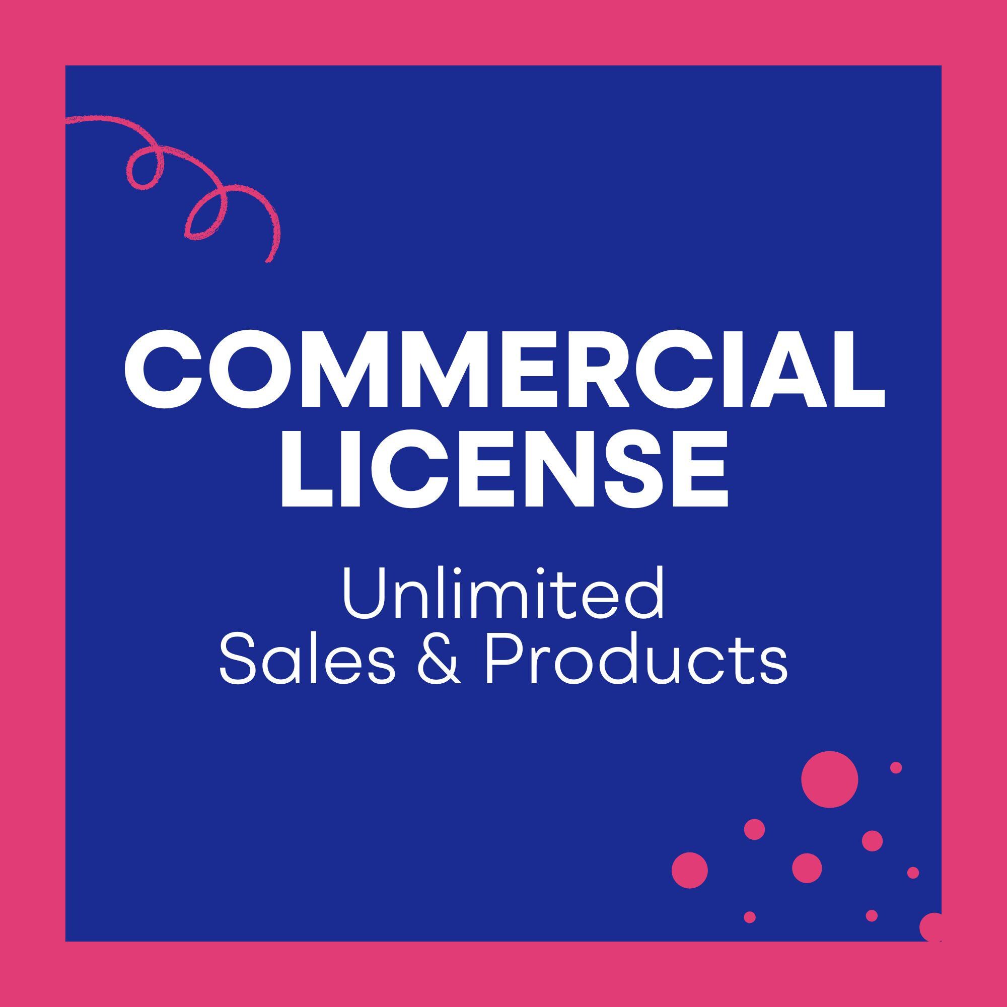 Commercial License for 1 Font or Embroidery Font - Unlimited Sales ...