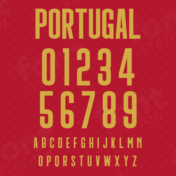 Ronaldo Jersey Font - Etsy