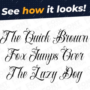 Tattoo Shop Font - Tattoo SVG - Cricut Silhouette Font - Ink Letters ...