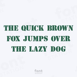 Army Embroidery Font - Stencil Embroidery Letters - Military, Veteran ...