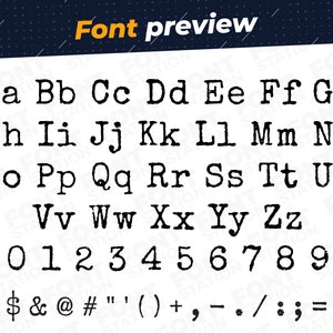 Typewriter Font - Typewriter SVG - Cricut Silhouette Font - Writing ...