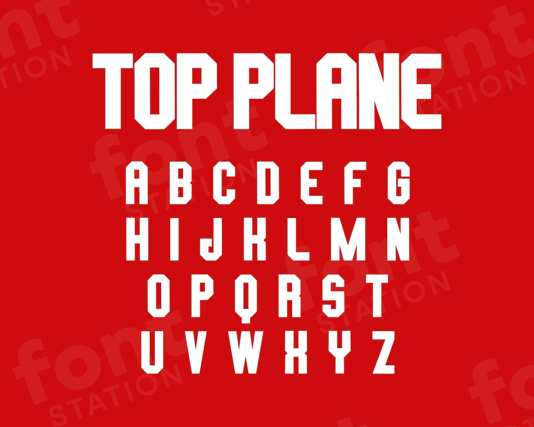 Top Plane Font - Aviation SVG - Cricut Silhouette Font - Modern Sans ...