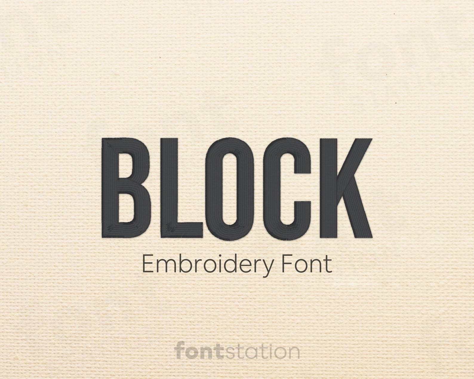 Block Embroidery Font - Simple Sans Serif Letters - Basic Machine ...