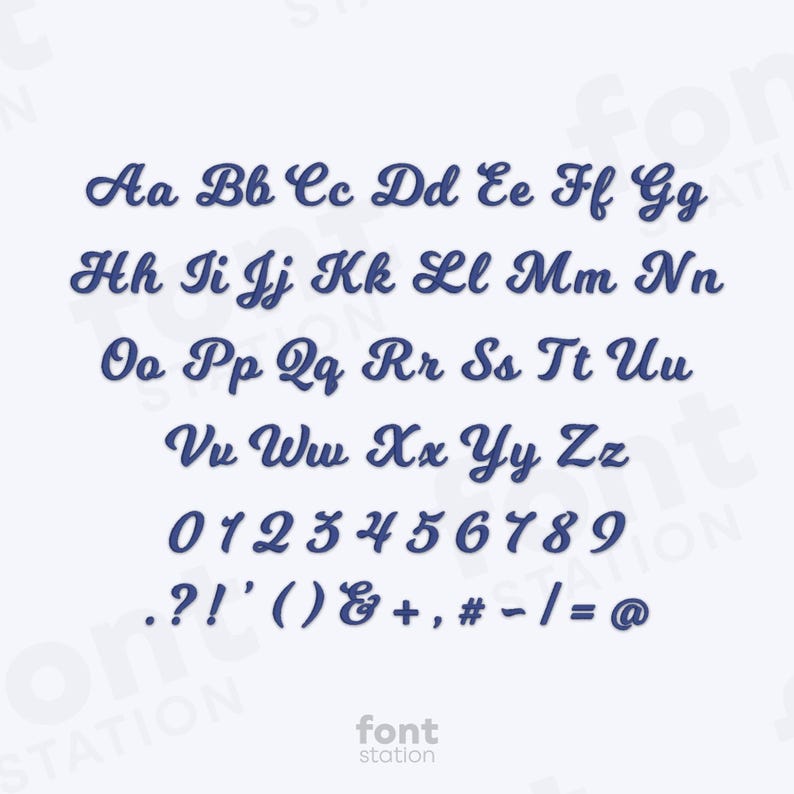 Casual Script Embroidery Font - Modern Letters - Beautiful Machine ...