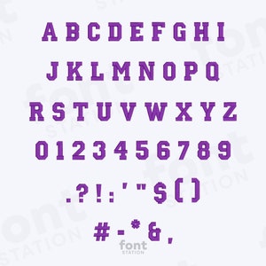 College Embroidery Font - 10 Sizes - BX, PES + 9 Formats - Jersey ...