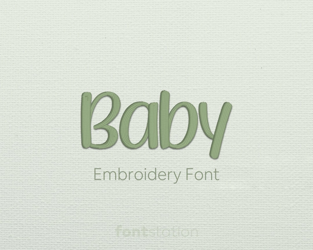 Baby Embroidery Font - Boys & Girls Embroidery Letters - Cute and ...