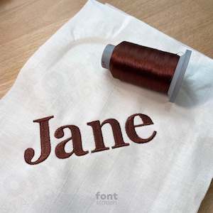 Georgia Bold Embroidery Font - Classic Letters - Serif Machine ...